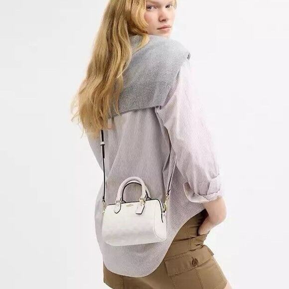 Coach | Bags | Nwt Coach Mini Rowan Crossbody Bag In Signature Canvas ...